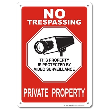 Posted Private Property No Trespassing Tyvek Sign | Heavy Duty ...