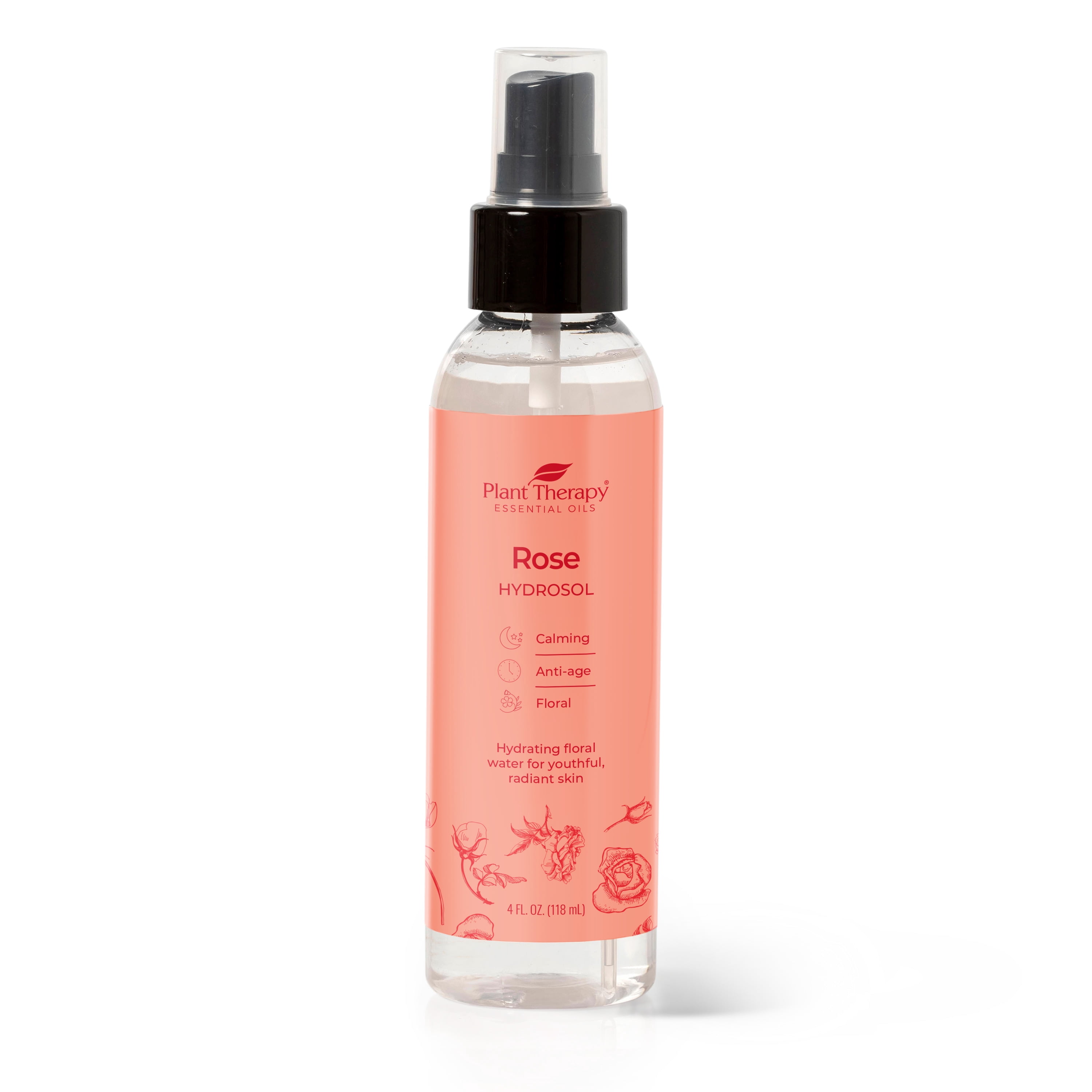Plant Therapy Rose Hydrosol 4 oz by-Product of Essential Oils - Walmart.com