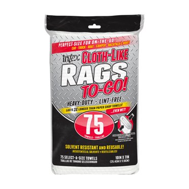 Intex DIY Cloth-Like Cleaning Rags, 75 Count - Walmart.com