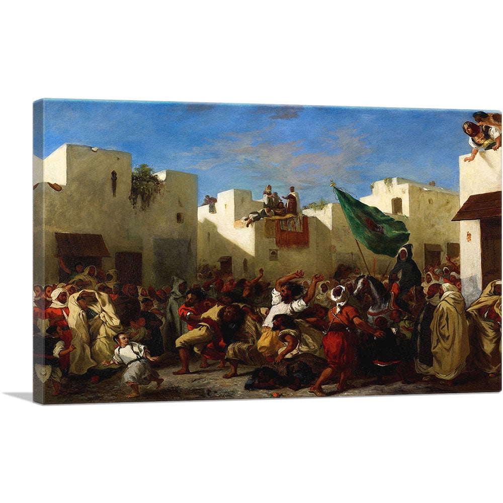 ARTCANVAS Fanatics Of Tangier 1838 Canvas Art Print by Eugene Delacroix ...