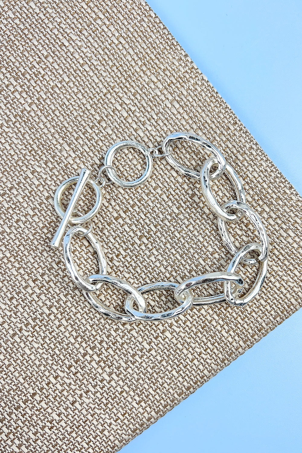 7 INCHES SYMMETRICAL CHUNKY CHAIN BRACELET - Walmart.com