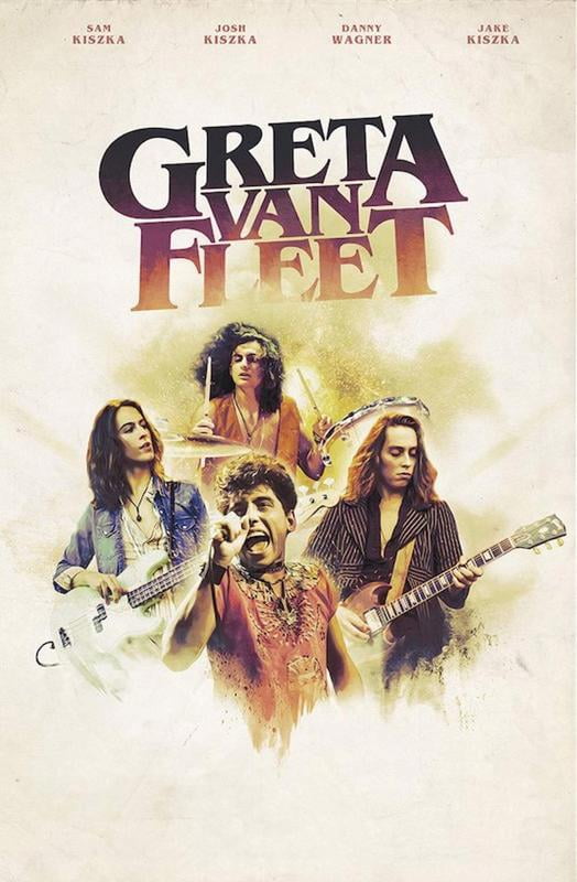 Greta Van Fleet Poster 12x18inch (30x46cm) poster, perfect for any room ...