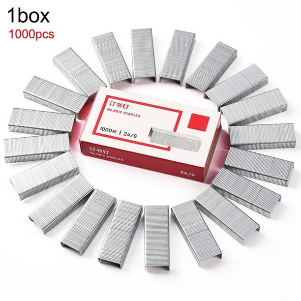 24/6 1/4 inch length 1000 Staples Sharp Chisel Point Design for ...