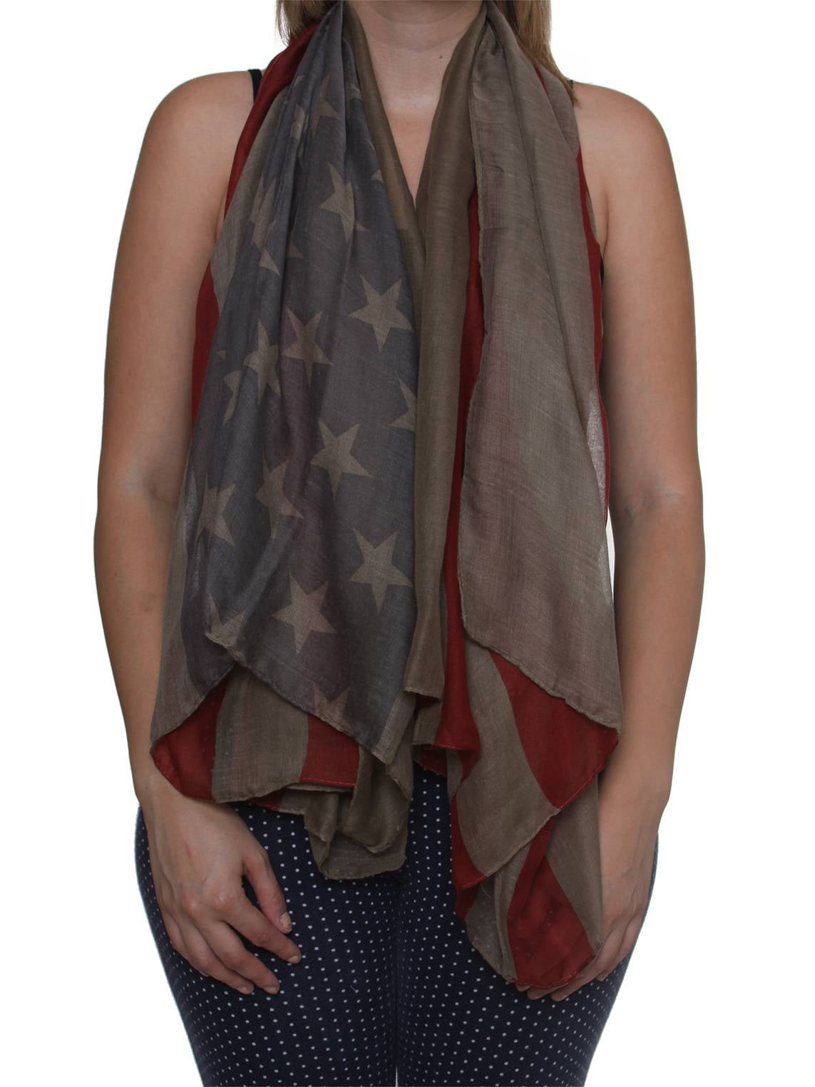 TopHeadwear - American Flag USA Flag Scarf, Army Green (2 pack ...