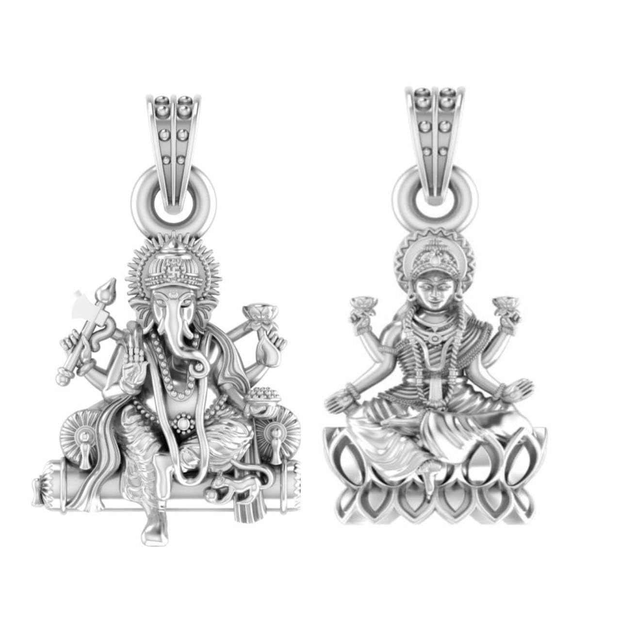 diollo Sterling Silver (92.5% purity) God Vishnu Chain Pendant (Pendant ...