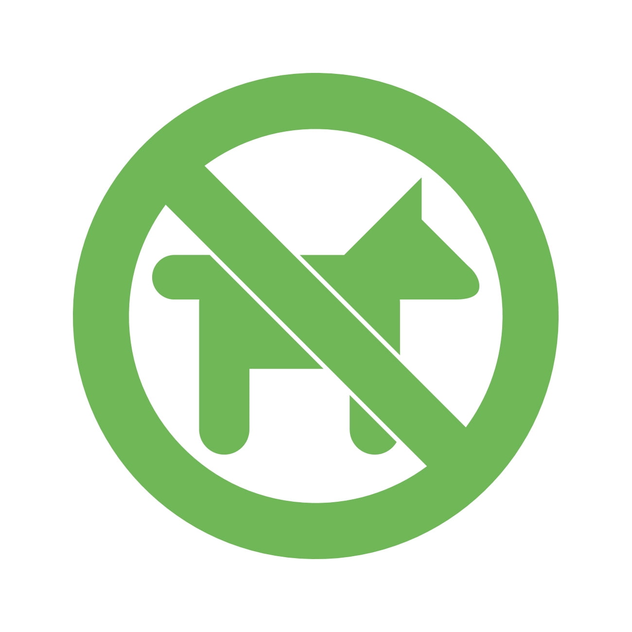 No Dogs Sticker Decal Die Cut - Self Adhesive Vinyl - Weatherproof ...