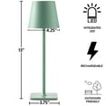 Mainstays Rechargeable 13" Table Lamp, Sage Green - Walmart Business ...