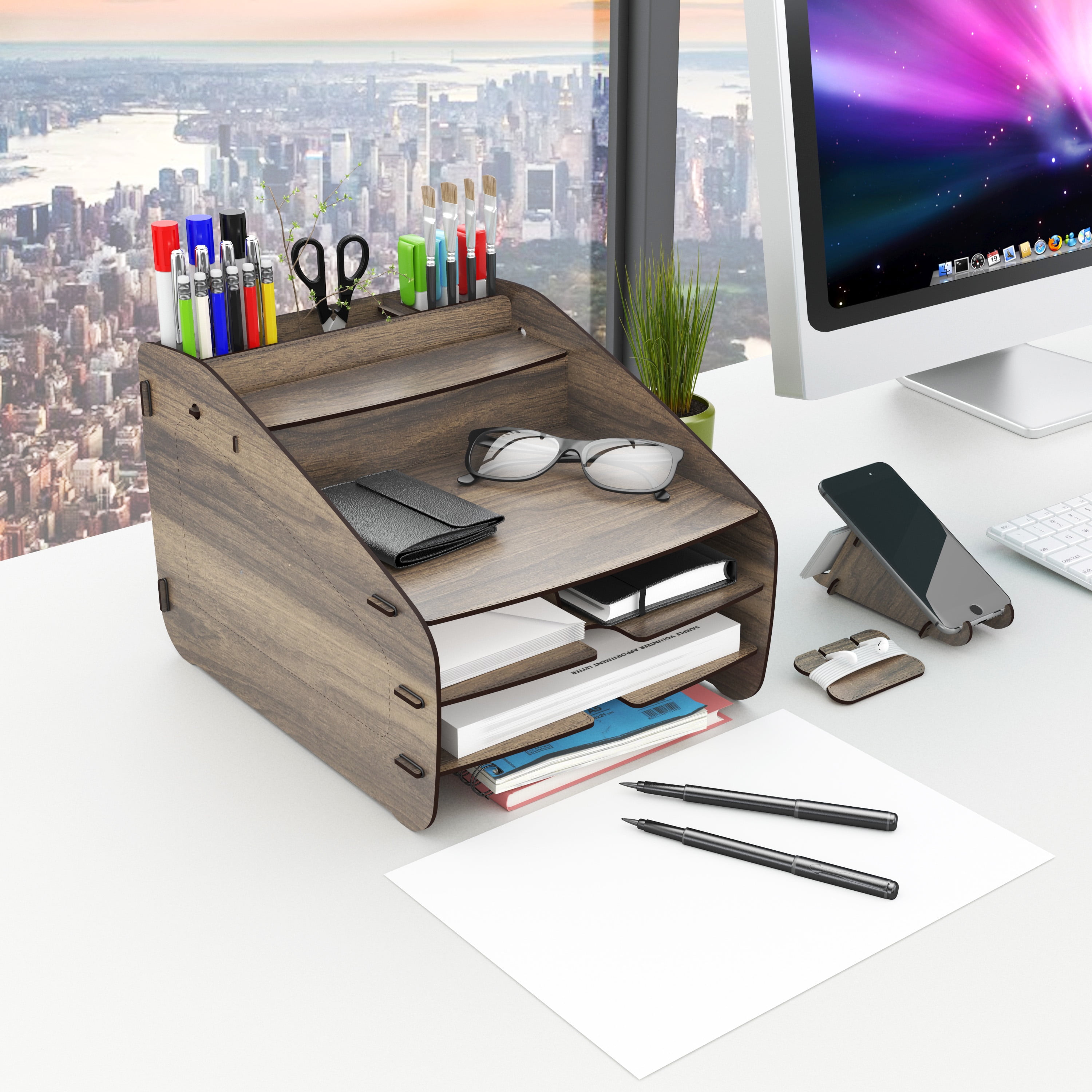 Markus Medium Desktop Storage Organizer for Home Office Desk ...
