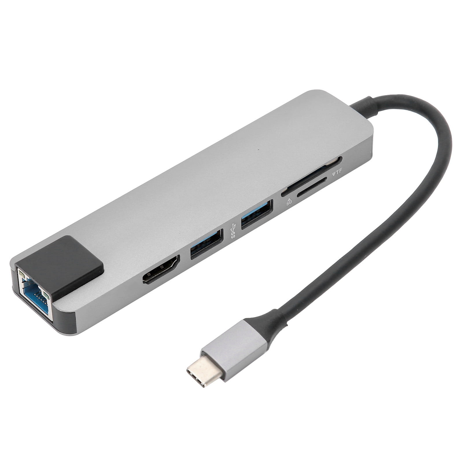 Adaptador multipuerto de pantalla HDMI RJ45 USB 3.0 con concentrador ...