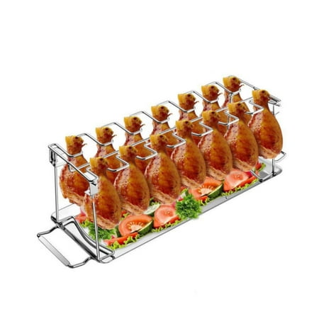TESNN Chicken Rack - Chicken Leg Rack - BBQ Chicken Rack - Heavy Duty ...