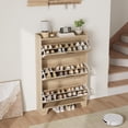 Shoe Cabinet Storage for Entryway, Narrow Shoe Cabinet with 3 Flip ...