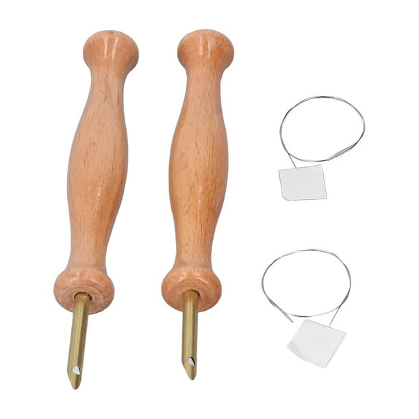 Punching Needle,2 Sets Punch Needle Punch Needle Kit Wooden Embroidery ...