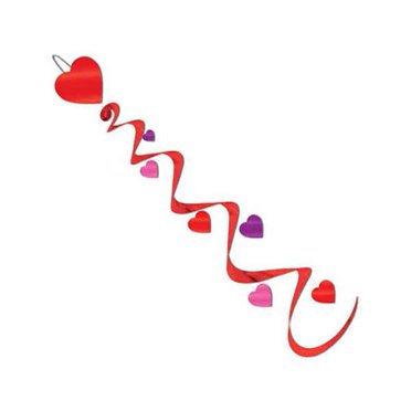 6 x 7ft Red Heart String Valentines Day Decorations Engagement Wedding ...