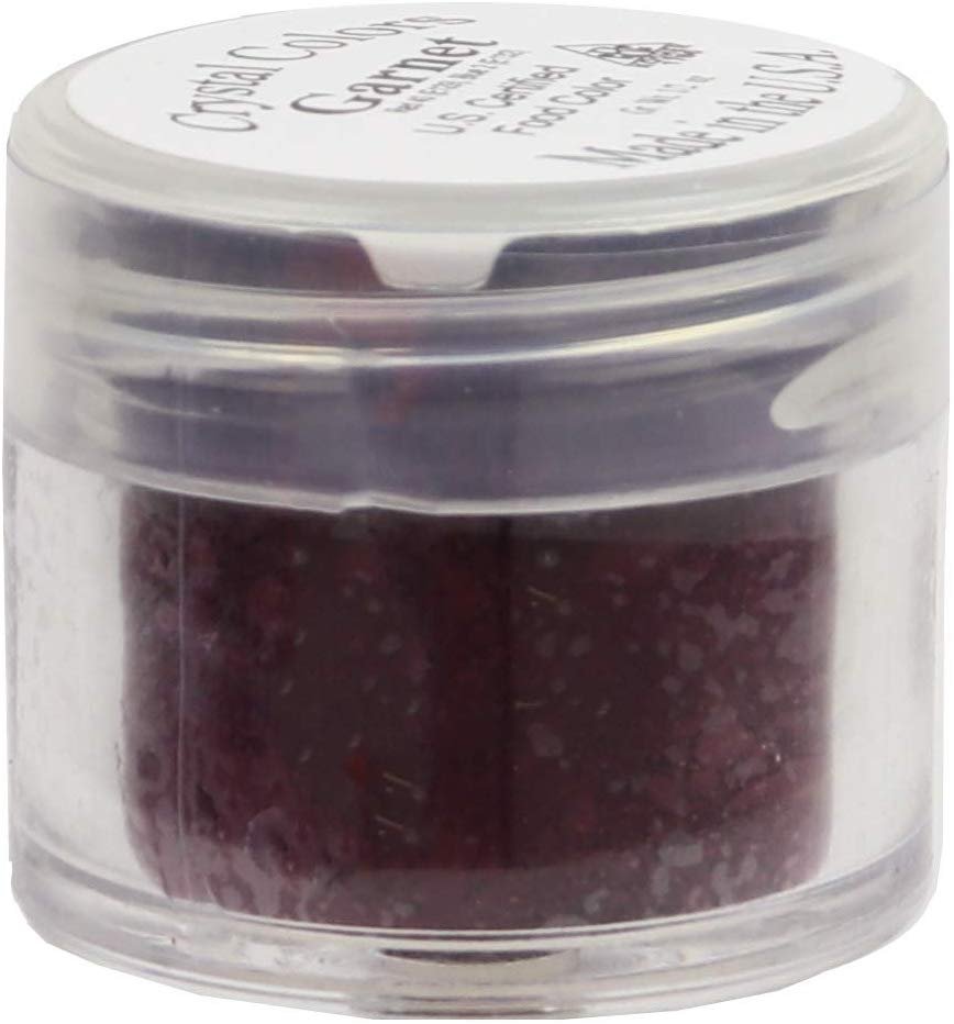 Crystal Color Powder Food Coloring, One Jar of 2.75 Grams - Garnet ...