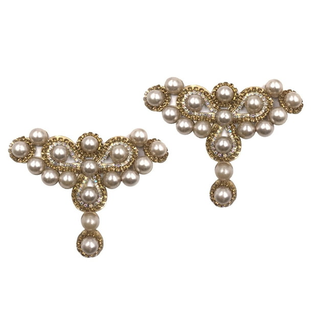 2x Super Shiny Buckle Party Prom Removable Shoe Clips Wedding ...