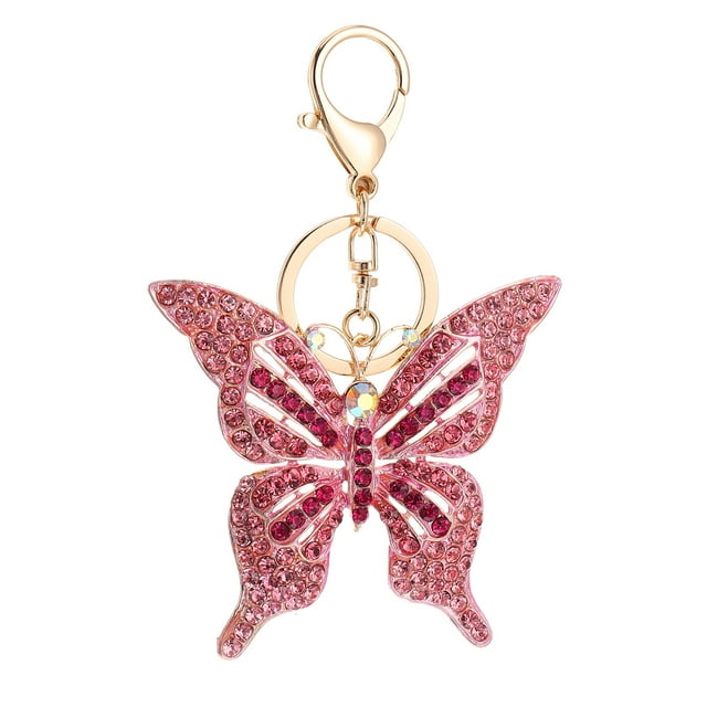 Key Keychain Rhinestone Chain Charm Crystal Keychains Bling Handbag ...