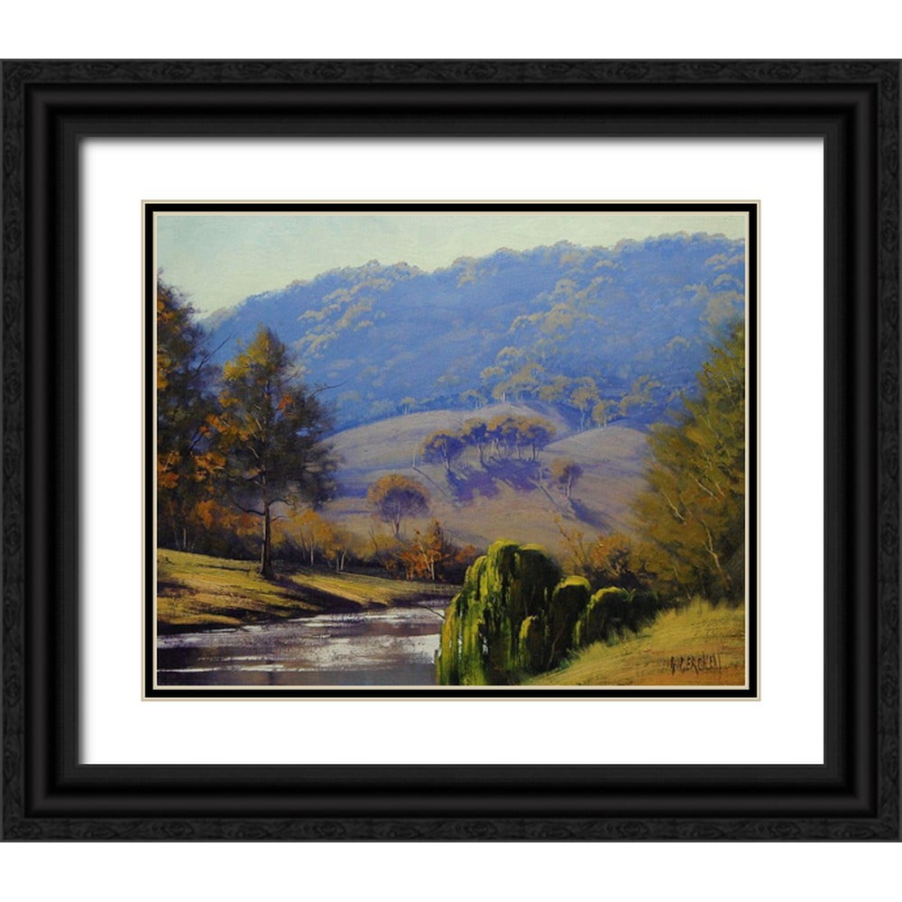 Gercken, Graham 14x12 Black Ornate Wood Framed with Double Matting ...