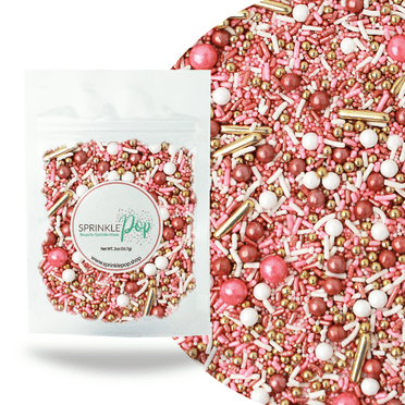 Crystal Candy Edible Flakes Rose Gold Love, 7 Grams - Walmart.com