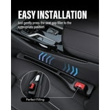 Car Seat Gap Filler, 2 Pack No-Drop Seat Side Gap Seam Filler Organizer ...