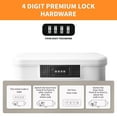 9L Secure Storage Box With 4 Digit Password Lock For Documents And ...