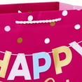Hallmark Large Birthday Gift Bag (Pink and Gold Banner) - Walmart.com
