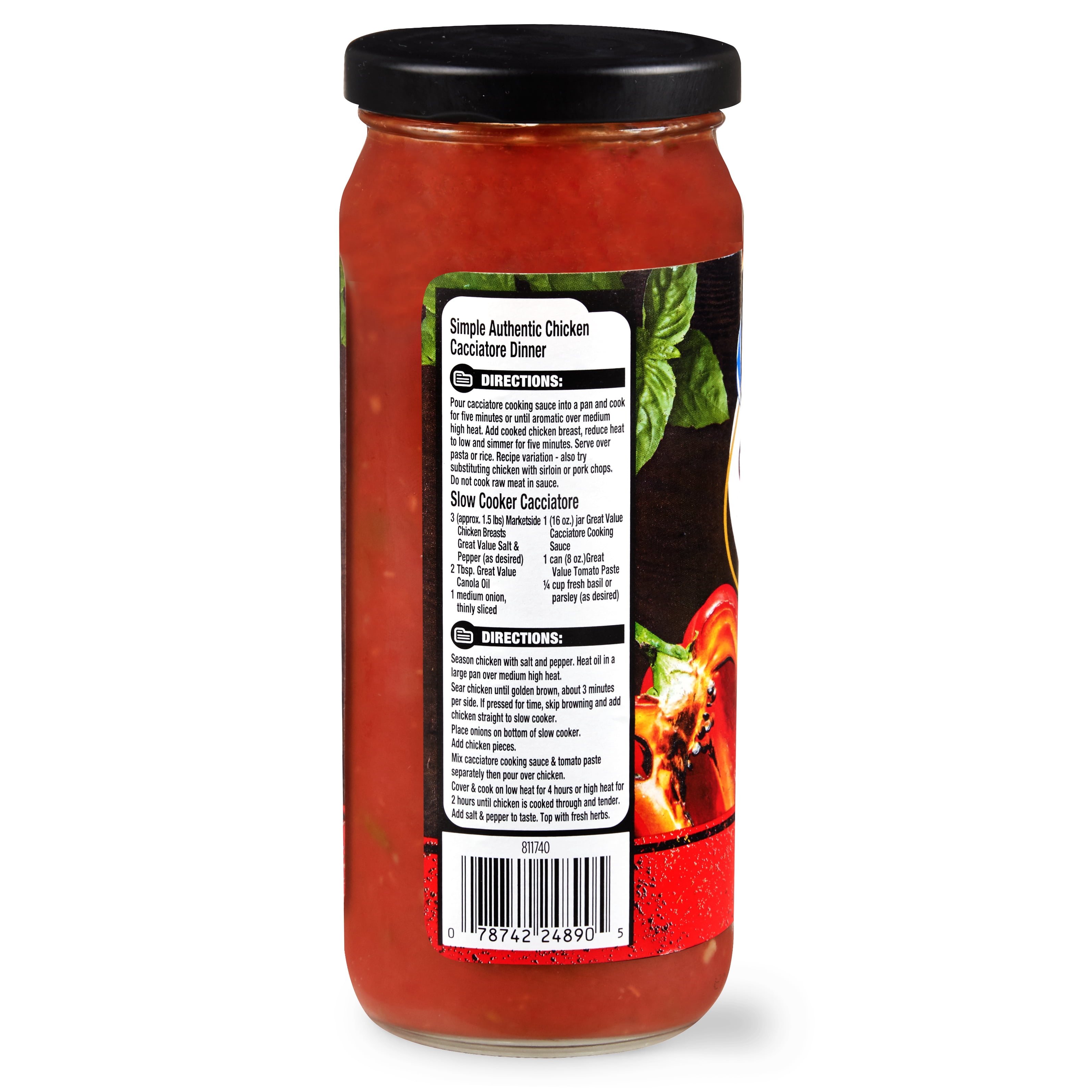 cacciatore sauce in a jar