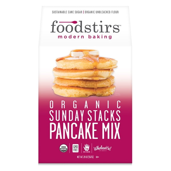 Foodstirs Organic Sunday Stacks Pancake Mix 20 oz Bags - Pack of 3 ...