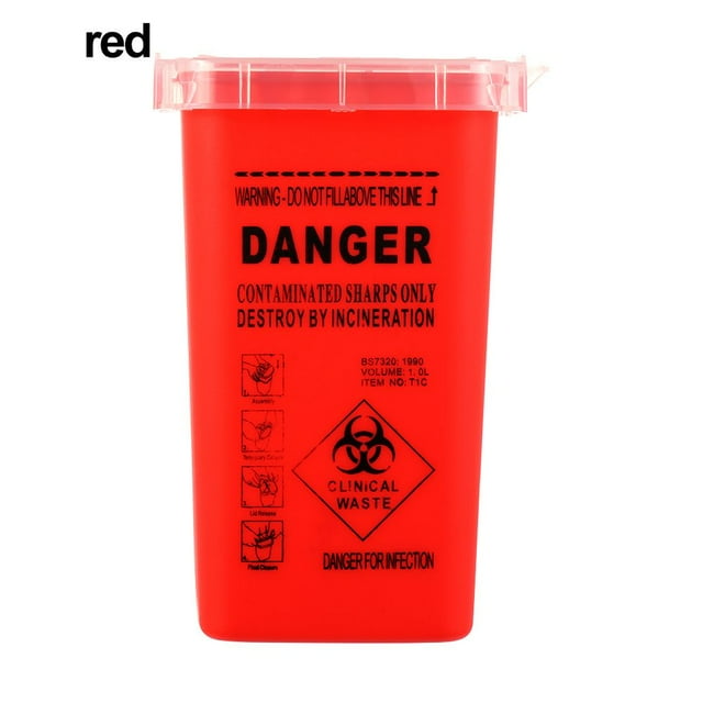 Useful Biohazard Box Gadget Storage Needles Bin Waste Box Collect Box ...