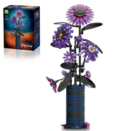 Remocguys Lily Flower Bouquet Building Sets Compatible with Lego ...
