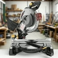 Anqdy 10 inch Miter Saw 15 Amp Single Bevel Compound - Walmart.com