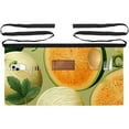 Melon Custom Apron with 3 Pockets, Printed Design - for Servers and ...