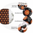66x72 Inch Shower Curtains for Bathroom, Basketball Sports Fabric Bath ...