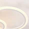 MONIPA Modern 6 Rings LED Ceiling Lamp, Stepless Dimmable, White, for ...