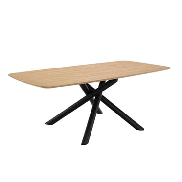 ACME Versailles Rectangular Wooden Dining Table with 2 Leaves in Bone ...