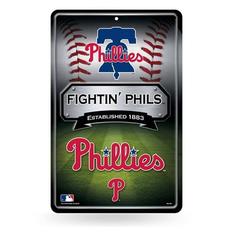 Philadelphia Phillies 11X17 Large Embossed Metal Wall Sign | Walmart Canada