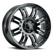 16x7 Vision 426H Cross Matte Black Wheel 5x100/5x4.5 (38mm) - Walmart.com