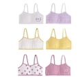 AJZIOJIRO 2 Pairs Kids Girls Trim Bralette Bra Teens Rib Spaghetti ...