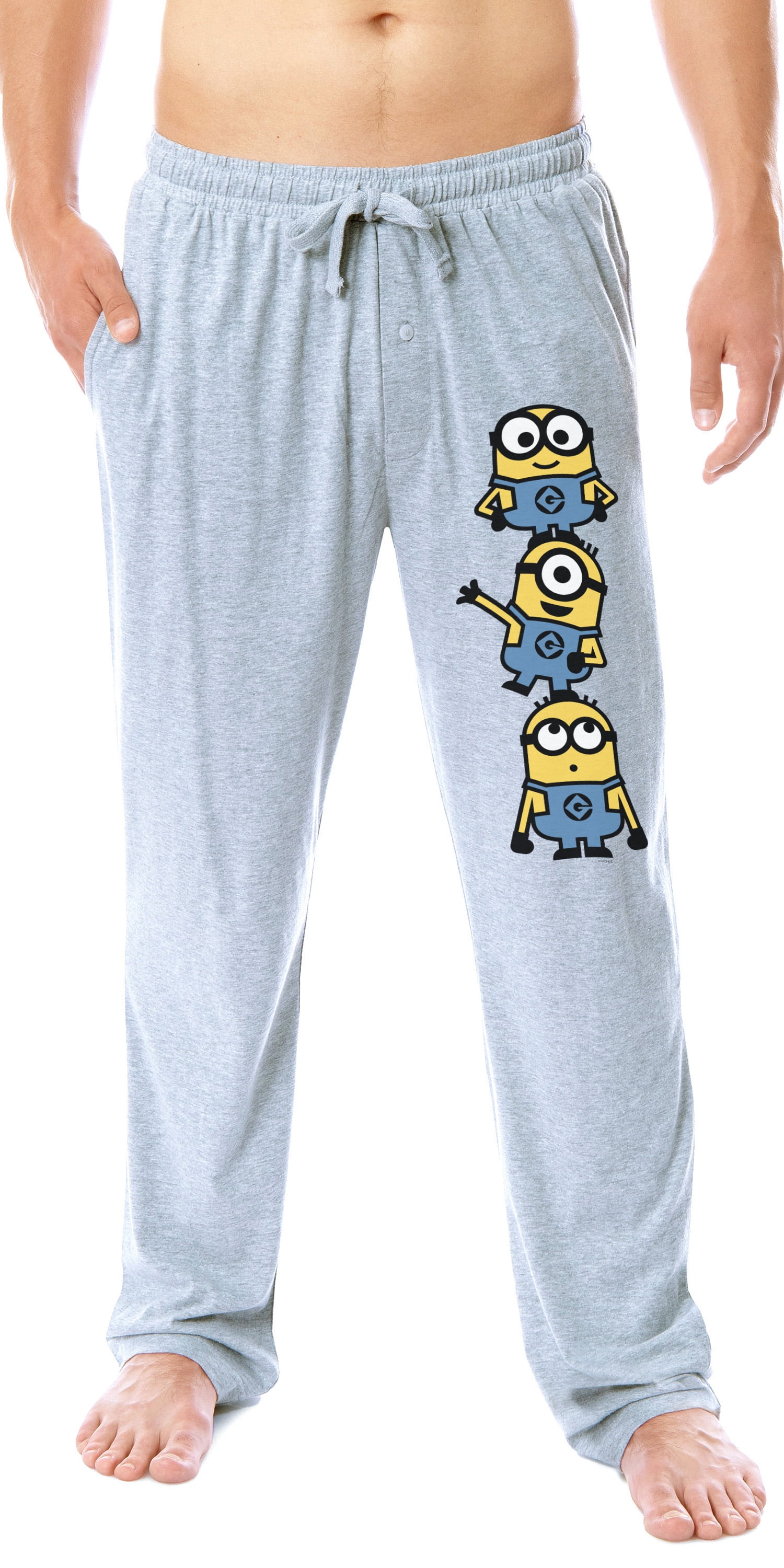Despicable Me Mens' Minions Chibi Character Soft Sleep Pajama Pants ...