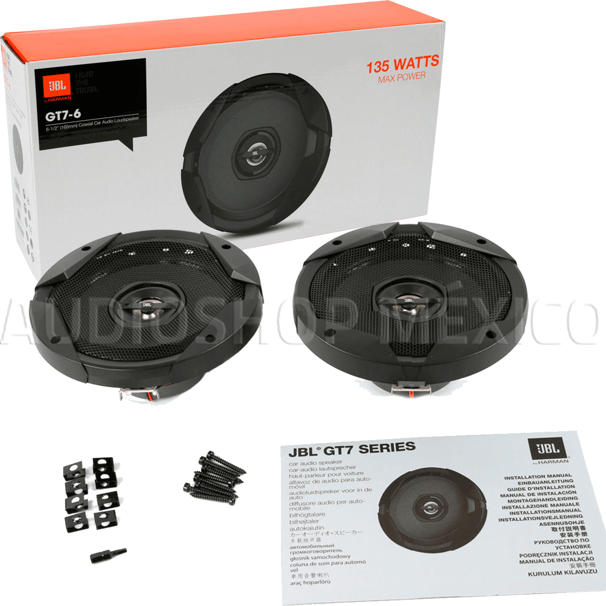 Bocinas Coaxiales JBL GT7-6 135 Watts 6.5 Pulgadas 4 Ohms Tweeter Integrado GT76 | Bodega ...
