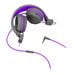 JLab Audio Neon On Ear Headphones with Universal Mic - Gray / Purple ...