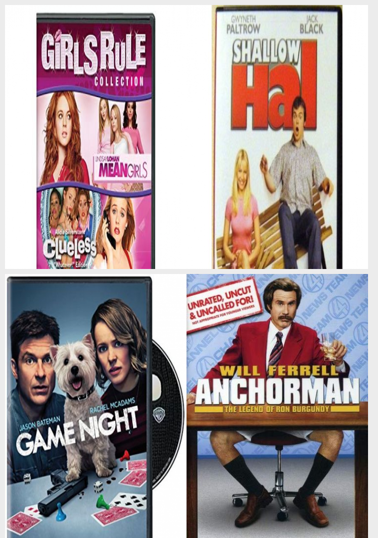 Comedy 4 Pack DVD Bundle: Girls Rule Collection, Shallow Hal, Game ...