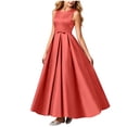 ATORRE Evening Dresses for Girls 2026 Solid Color Crewneck Sleeveless ...
