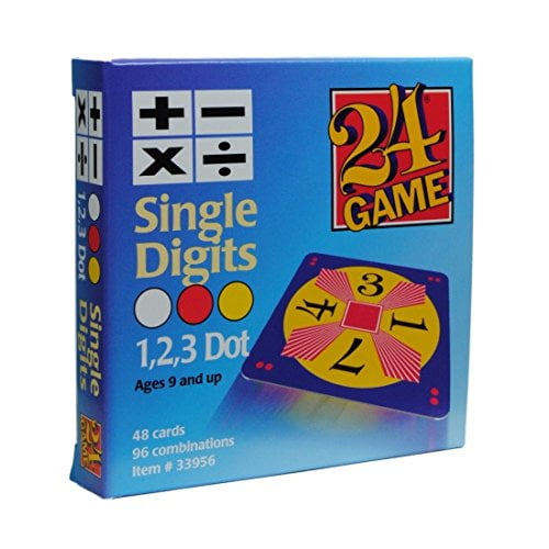 Click here for 24 Game: 48 Card Deck Single Digit Cards Math Game prices