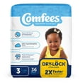 Comfees Baby Baby Diaper Size 3, 12 hour protection 16 to 28 lbs., 36 ...