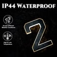 9IN 2-Black LED Lighted House Numbers Outdoor Address Sign - Walmart.com