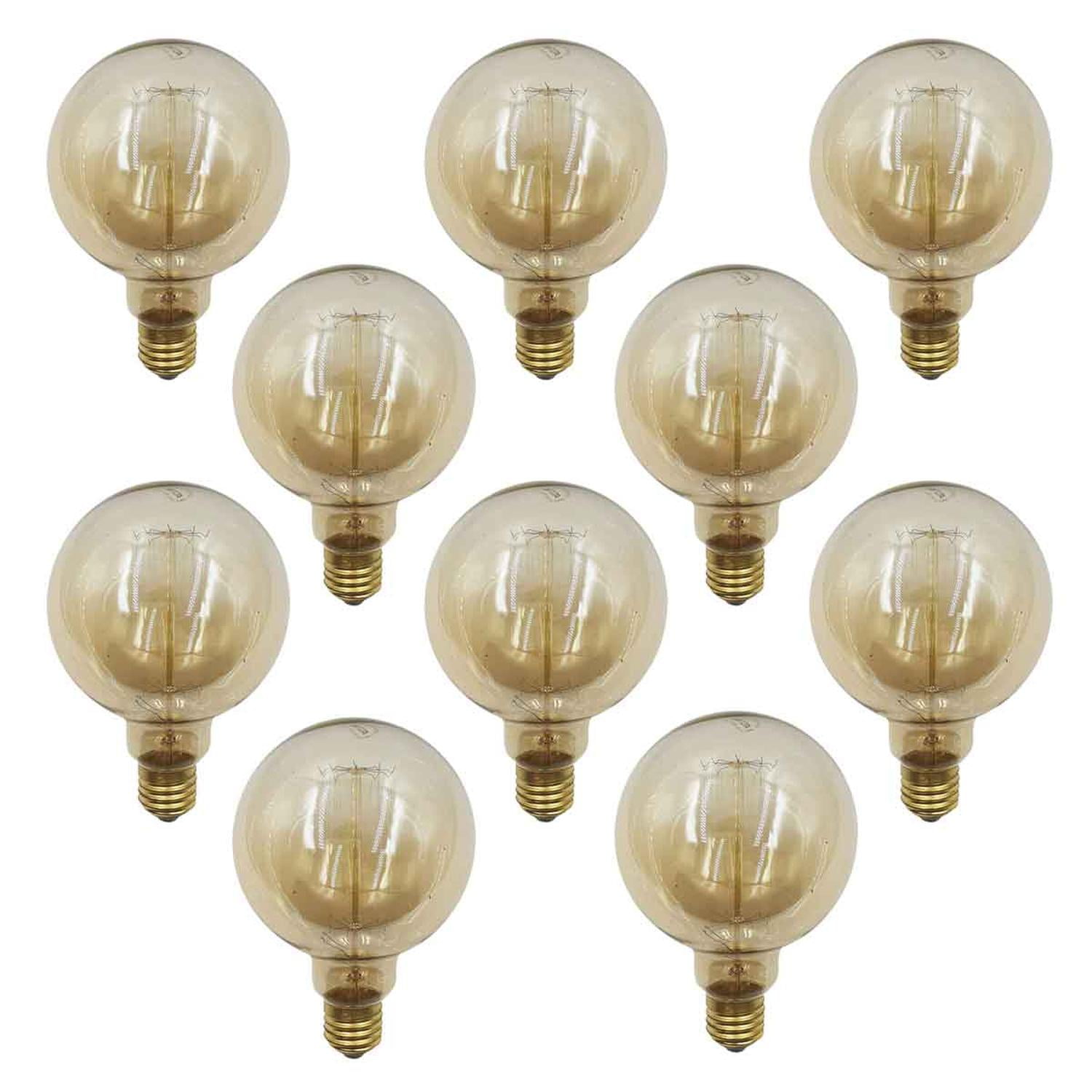 Foco Vintage Globo 40W Luz Cálida Incandescente 10 pzs Adir 2958 ...