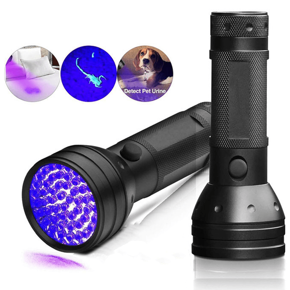 Ultraviolet Flashlight UV Lamp Urine Detector 51 Leds UV Detector For ...