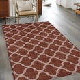 Coffee Brown Plaid 4x6 Rug for Dining Table for 4 People Under Table ...