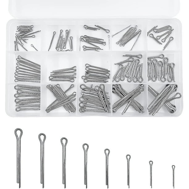150 Pieces Stainless Steel Cotter Pins Safety Cotter Pins Mechanical ...