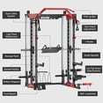 ALL10 Smith Machine for Home Gym, Power Rack with Cable Crossover ...